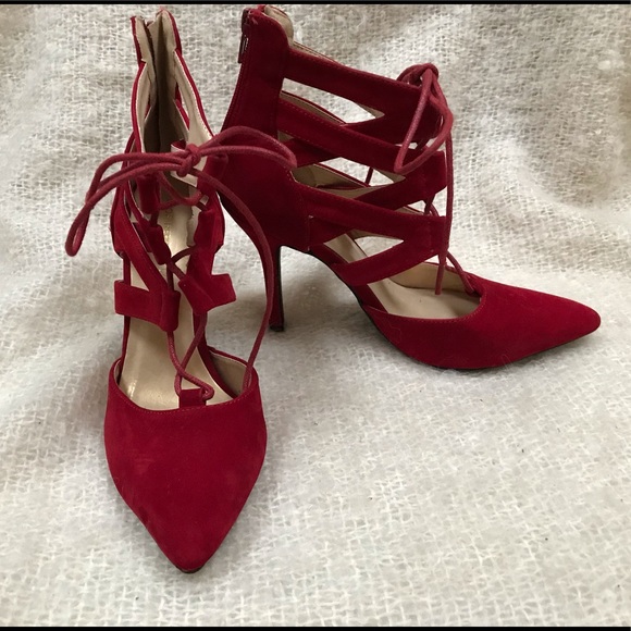 Shoes | Sexy Red Strapped Heels Nwot | Poshmark